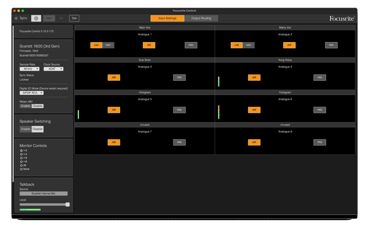 Using Ableton Push 3 with a Focusrite Scarlett 18i20 ADAT Interface to ...